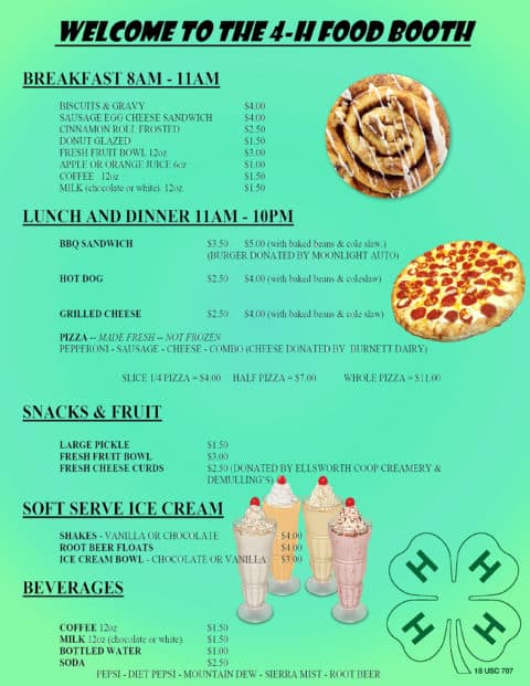 Fair Food Menus | Polk County Fair