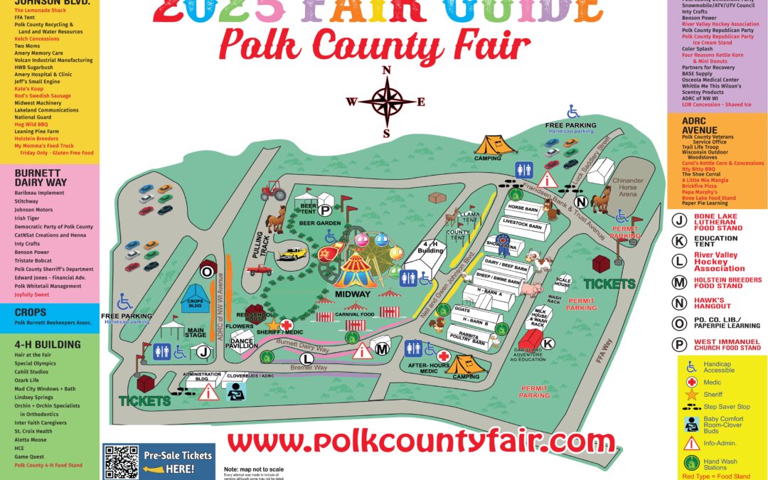 PC Fair Map Poster 2025 LoRez | Polk County Fair